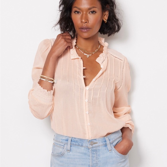 Faherty | Tops | Faherty Willa Top In Vanilla Cream Nwt | Poshmark